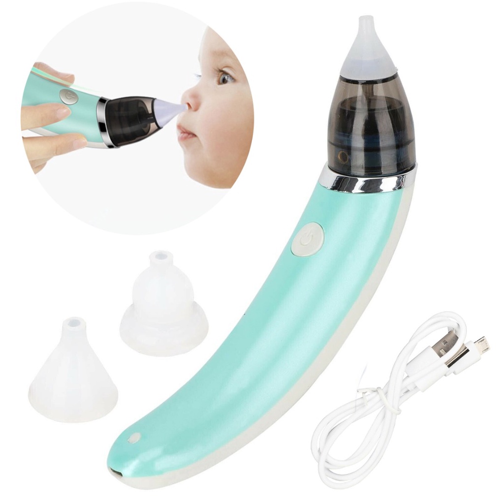 Baby Silicone Electric Nasal Aspirator Vacuum Sucker Nose Mucus Snot ...