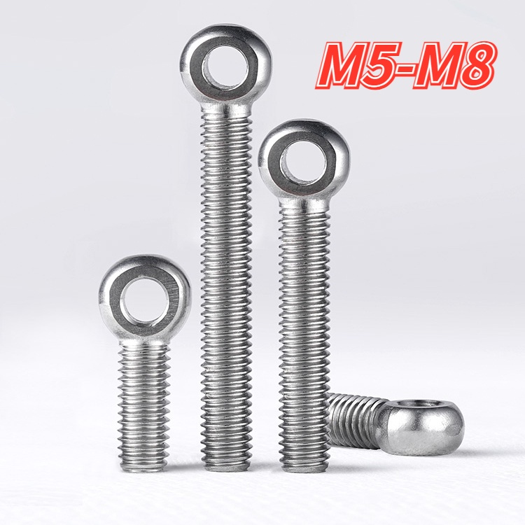 304 Stainless Steel with Hole Screw Active Bolt Ring O-Ring M5/M6/M8 ...