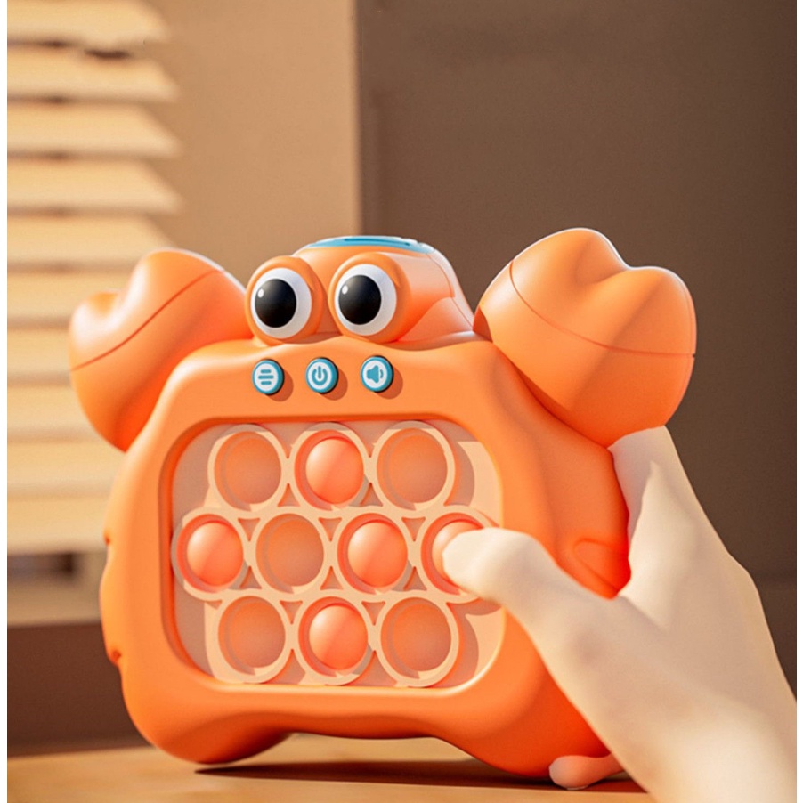 Crab Push Bubble Fidget Sensory Toys Quick Memory Game Squeeze Relieve ...