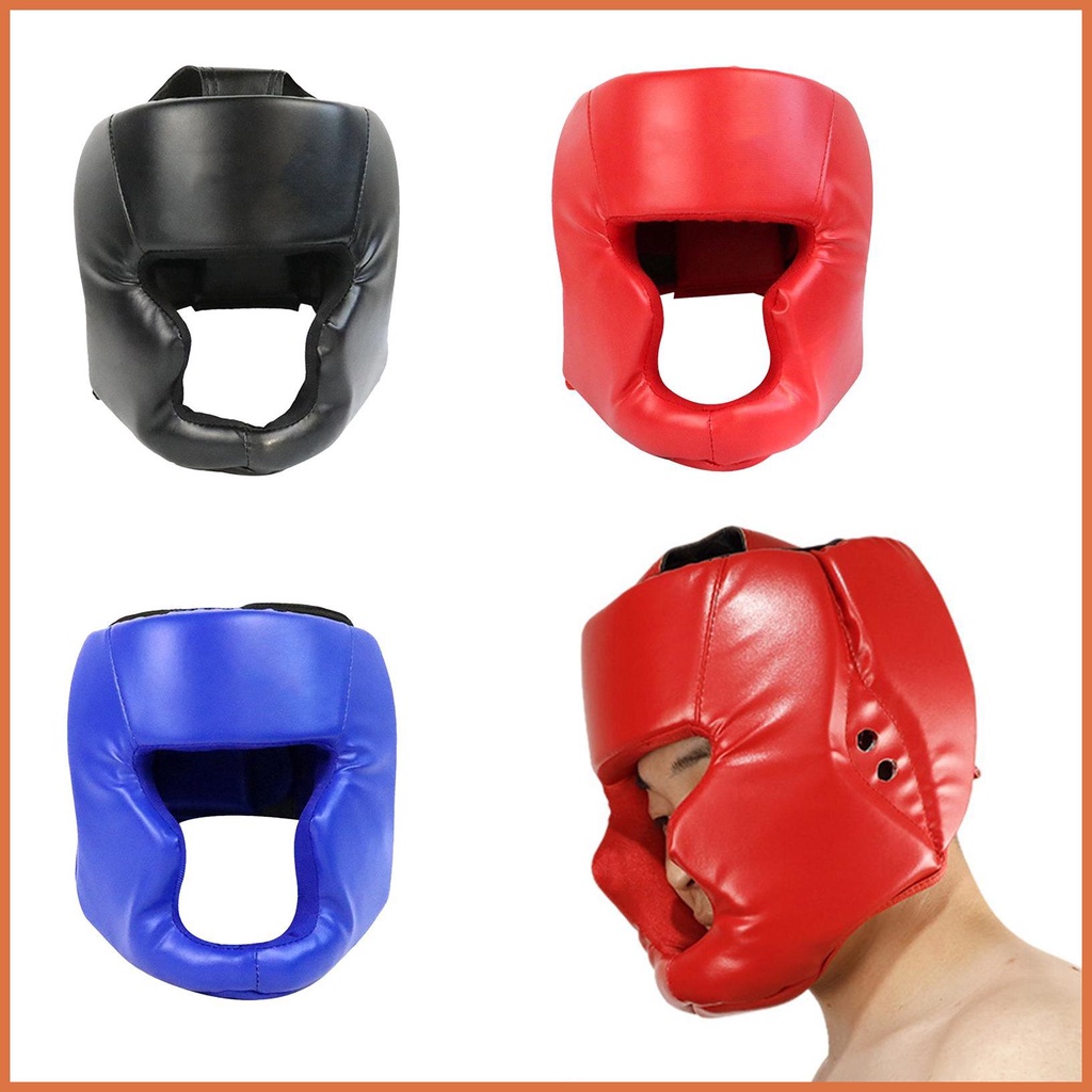 Boxing Headgear MMA Muay Thai Adjustable Face Guard Head Gear for ...