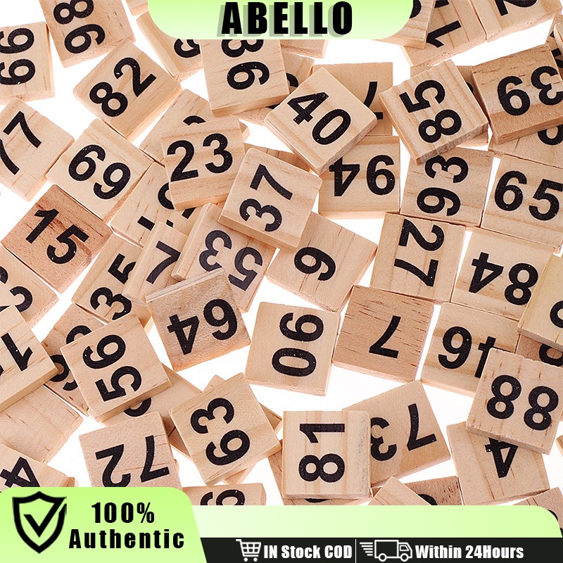 1-100 Wooden Number Bricks Tiles Used By Students To Learn Numbers ...