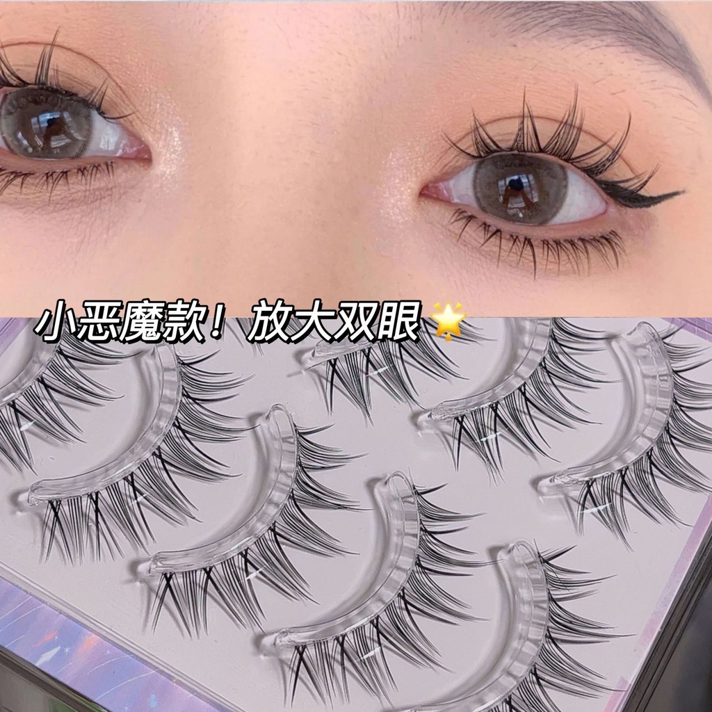 5 Pairs New 3D Natural Full Strip Eyelashes Soft Fluffy Eyelashes ...