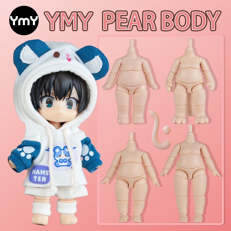YMY Doll pear Animal bodys pear With tail Ob11 Body Joint for Gsc Head ...