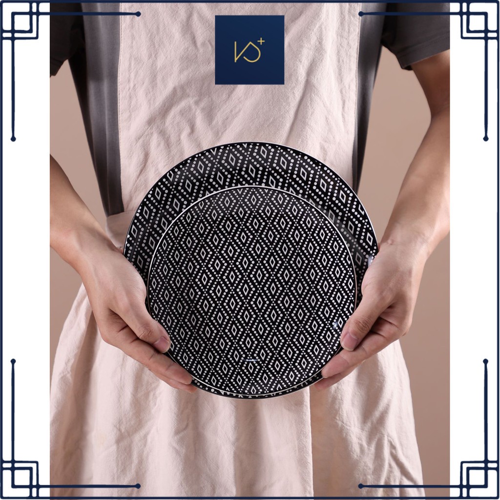 Kitchen Plus 8 inch or 10 inch Ceramic Plates Set Dinnerware | Shopee ...