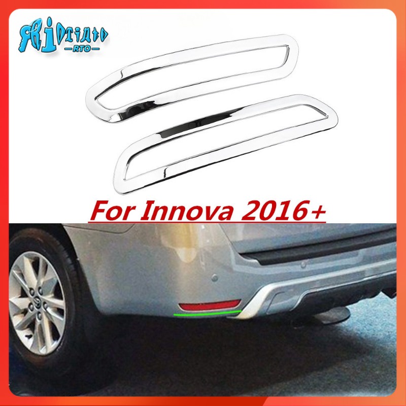 RTO Exterior Styling for Toyota Innova 2016 2017 ABS Chrome Rear Fog ...