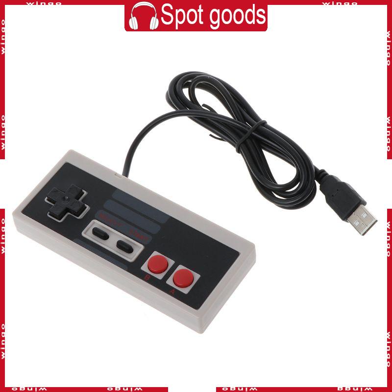WIN USB Gaming Controller Plug-Play Plastic Black+Gray for NES PC for ...