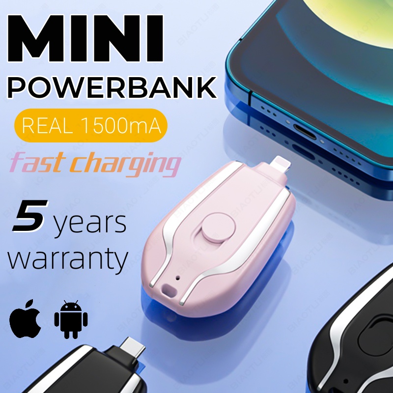 keychain phone power portable powerbank original 1500Mah emergency ...