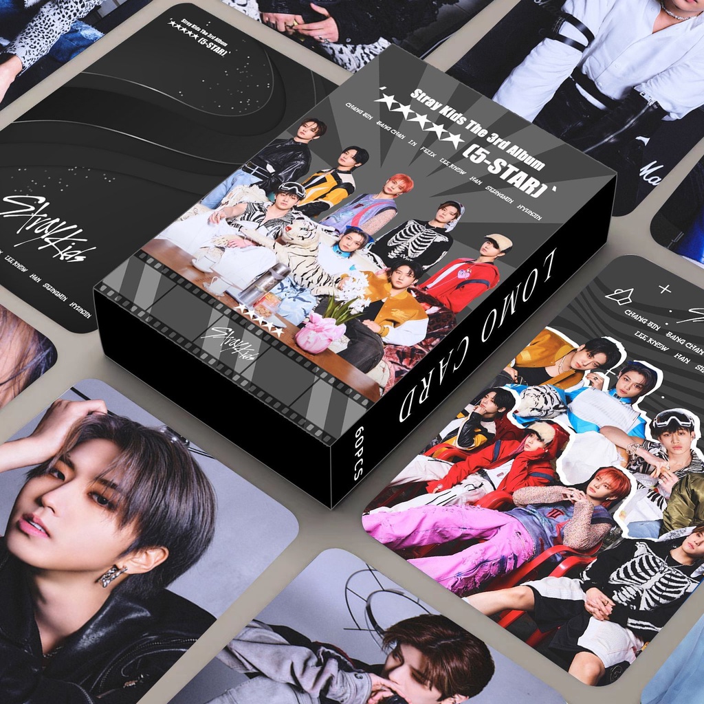 Straykids 3rd Album 5-STAR Photocard Lomo Card Idol Collectibles 60pcs ...