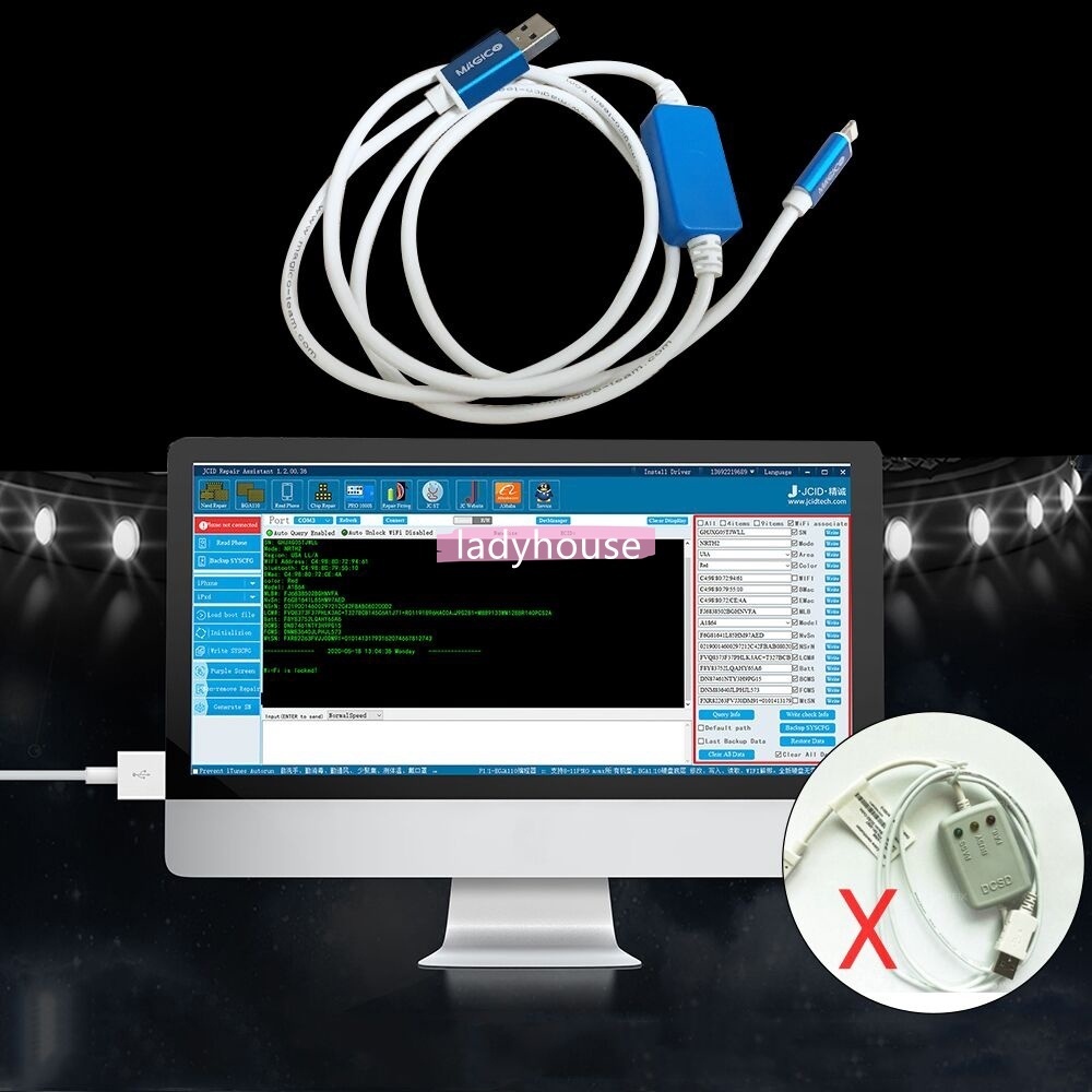 Original New MAGICO OEM DCSD for i,Phone Serial Port Engineering Cable ...