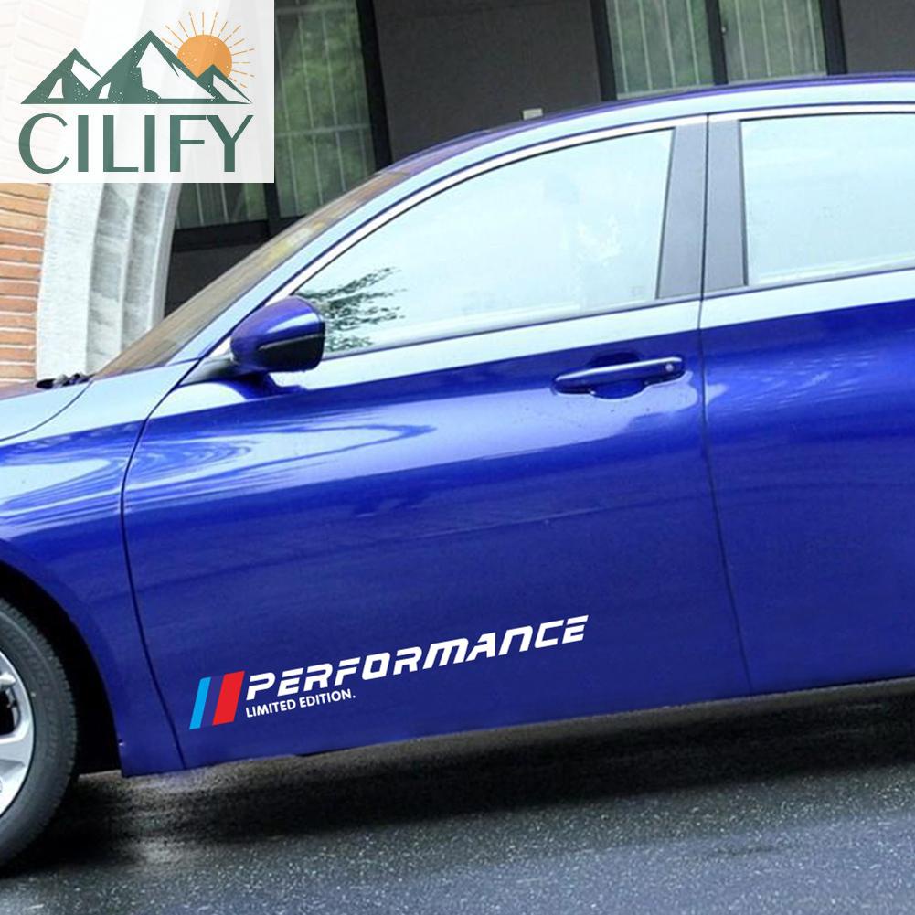 2pcs Car Stickers M Performance Limited Edition Side Door Reflective ...