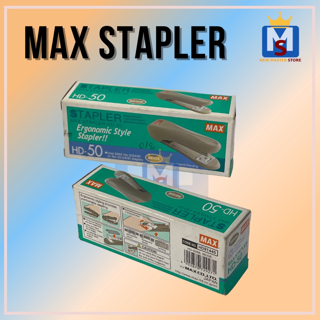 Max Stapler HD-50R for school and office supplies #35 Original ...