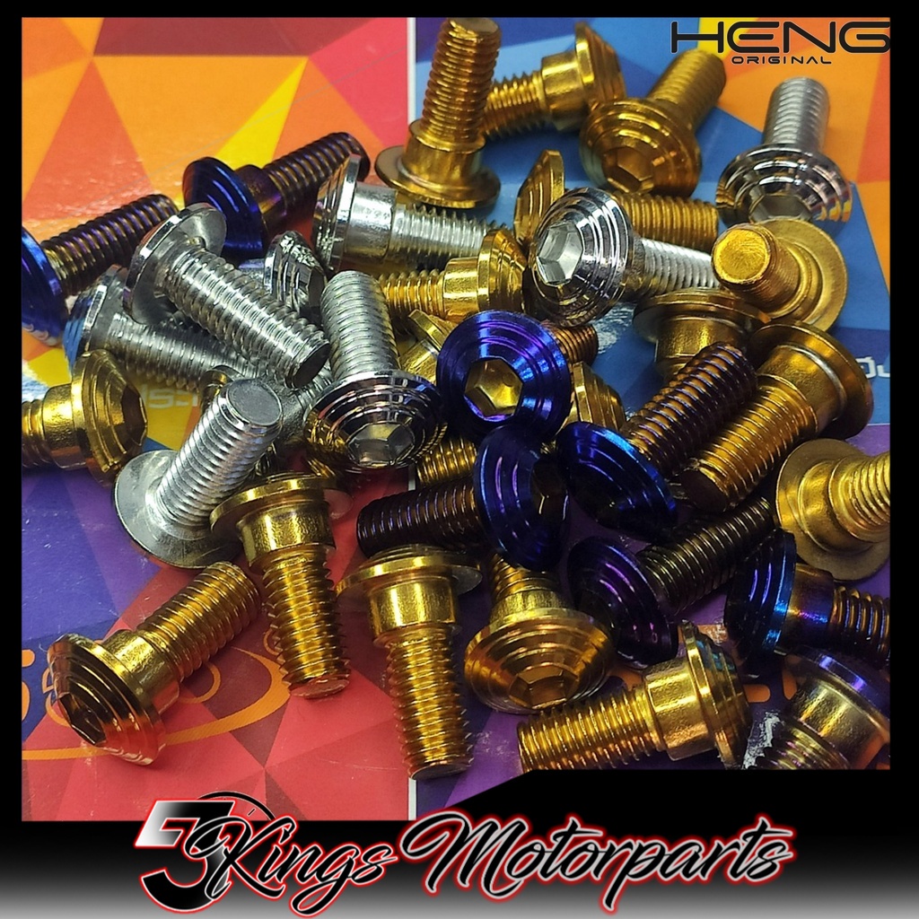 (PER PC) HENG STAINLESS DISC BOLT HONDA / CLICK / NMAX / SNIPER ...