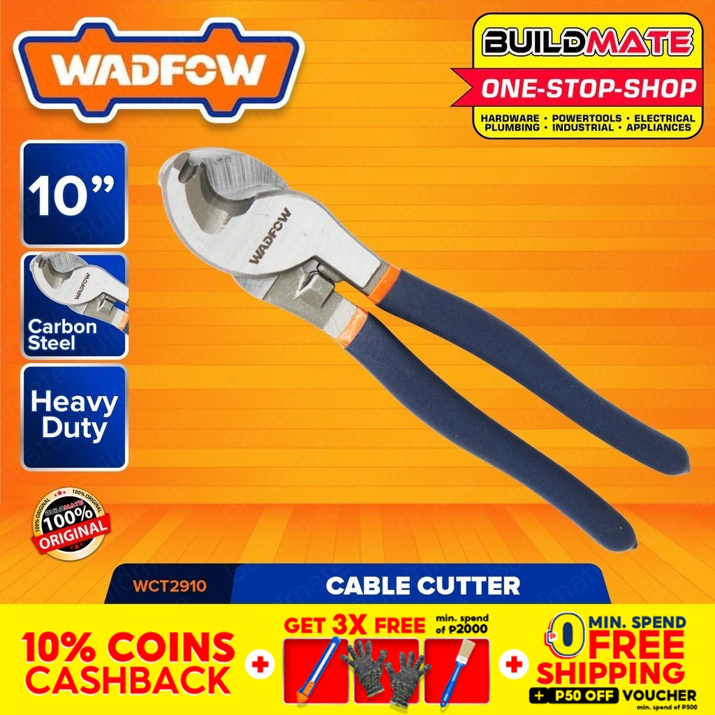 WADFOW Heavy Duty Cable Cutter 10" Inch 250mm Cable Wire Cutters ...