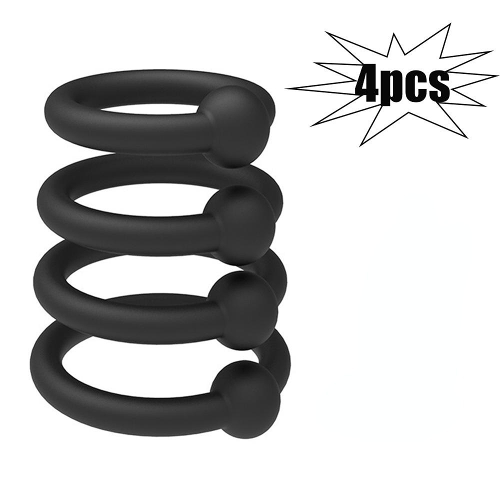 4 Pcs/Set Silicone Ring Rubber Band Bouncy | Shopee Philippines