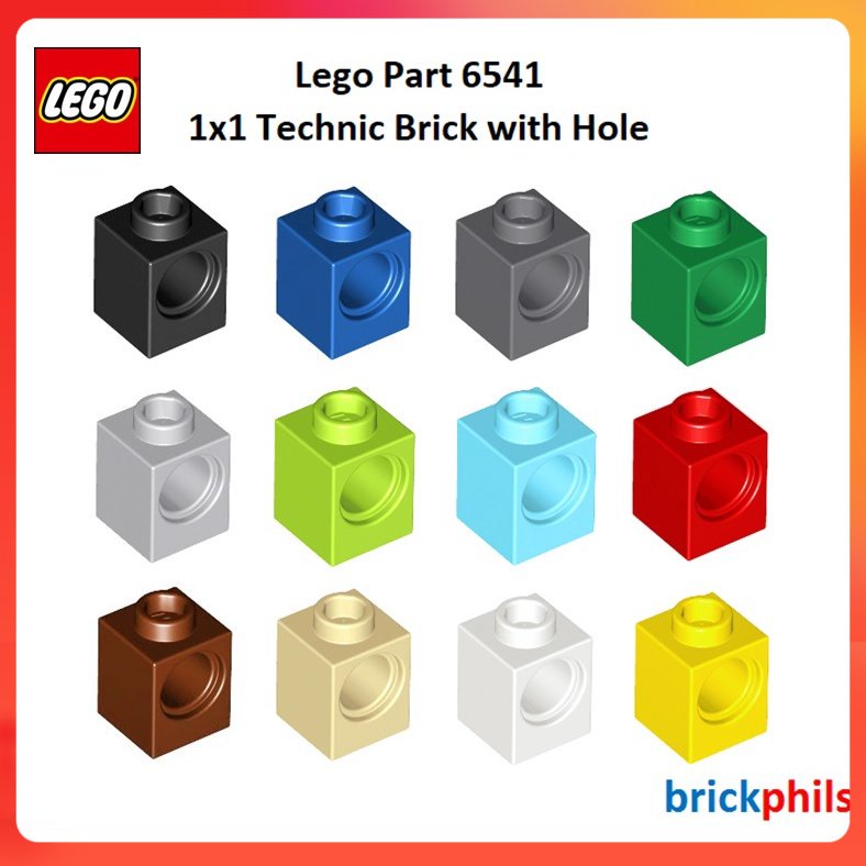 Lego Part 6541 1x1 Technic Brick with Hole (5pcs per Lot) | Shopee ...