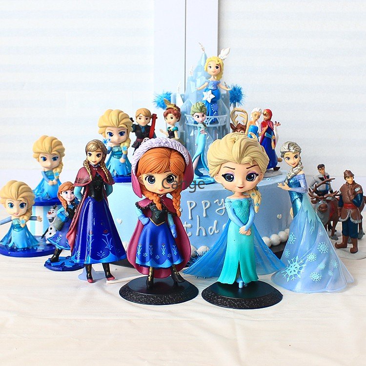 Ice and Snow Legend Theme Elsa Anna Frozen Cake Figure Top Cake Plug ...