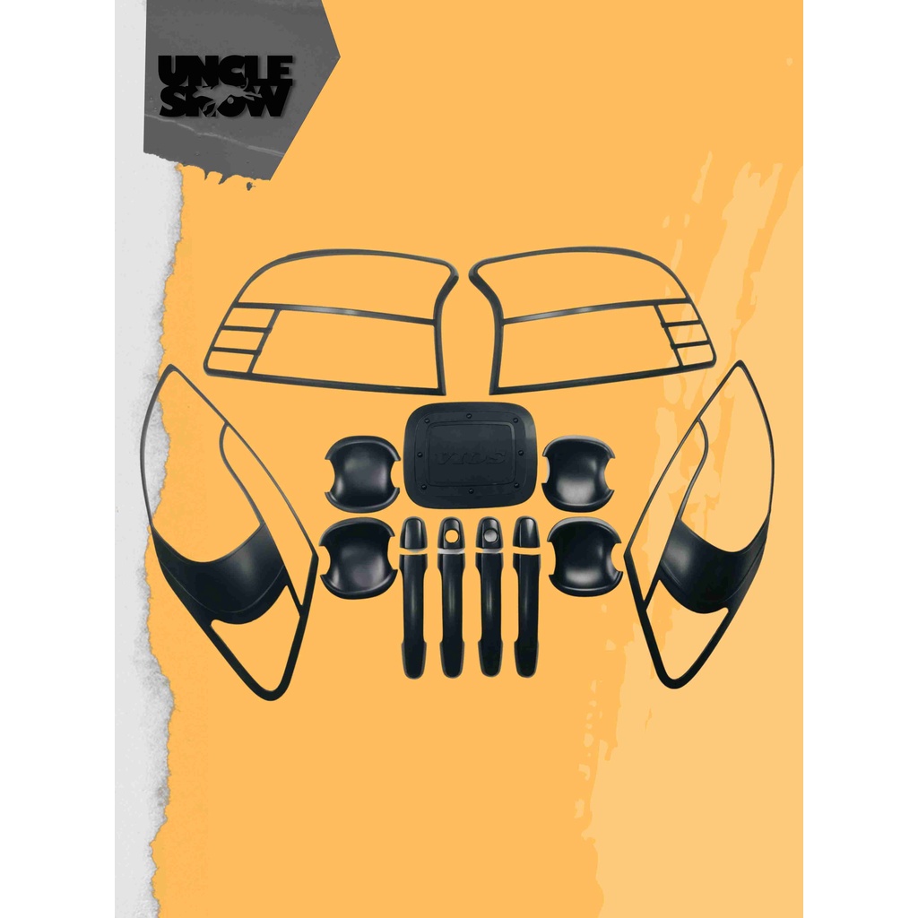 Toyota Vios 2010 2011 2012 2013 Batman Garnish Matte Black (Combo Set ...