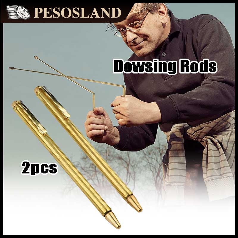2Pcs Copper Dowsing Rod Retractable Divining Rods For Ghost Divining ...
