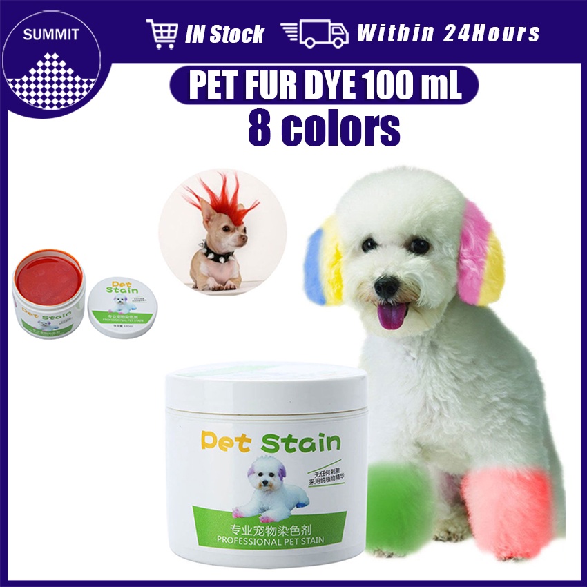 Useful Pet Fur Dye Cream 100ml/bottle Non Toxic Safe Pet Fur Color Dye ...