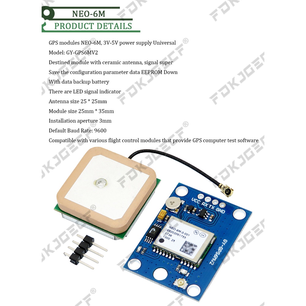GY-NEO6MV2 new NEO-6M GPS Module 3V-5V NEO6MV2 with Flight Control ...