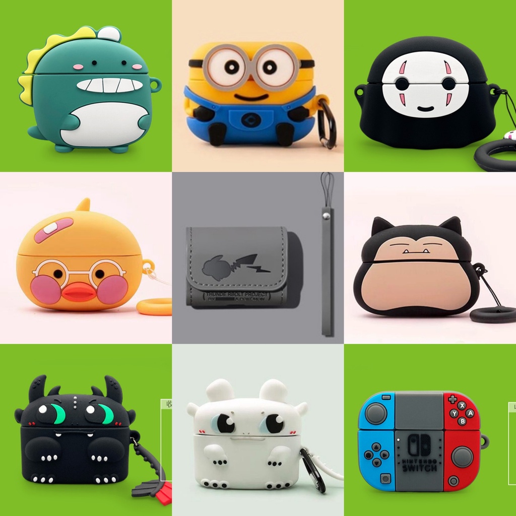 For Anker Soundcore Life P2i Case Cartoon Pokémon Pikachu Leather Soft ...