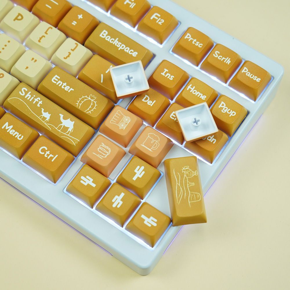 Desert 132Keys/Set Keycaps PBT XDA Profile DIY Custom for Gateron ...
