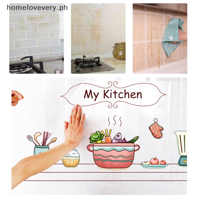 (cook) 30*90cm 60*90cm Kitchen Oil-proof Sticker Self-adhesive ...