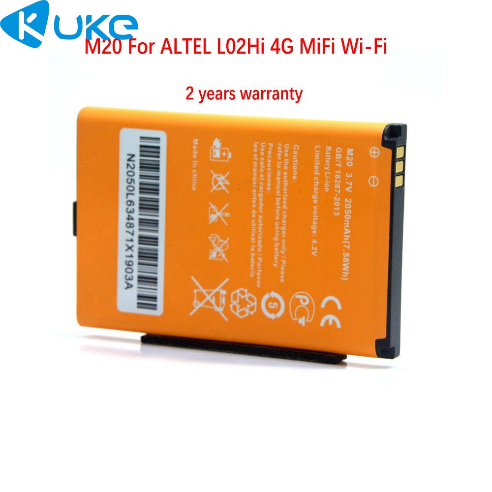 KUKE M20 M20H Battery For ALTEL L02Hi 4G MiFi Wi-Fi LTE WIFI Router ...
