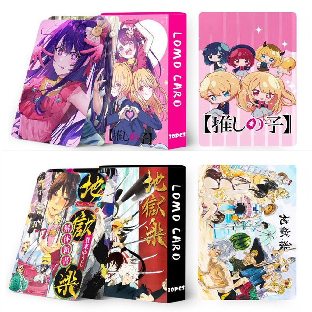 30pcs/box HUNTER X HUNTER Photocards BOCCHI THE ROCK Jigoku Raku Lomo ...