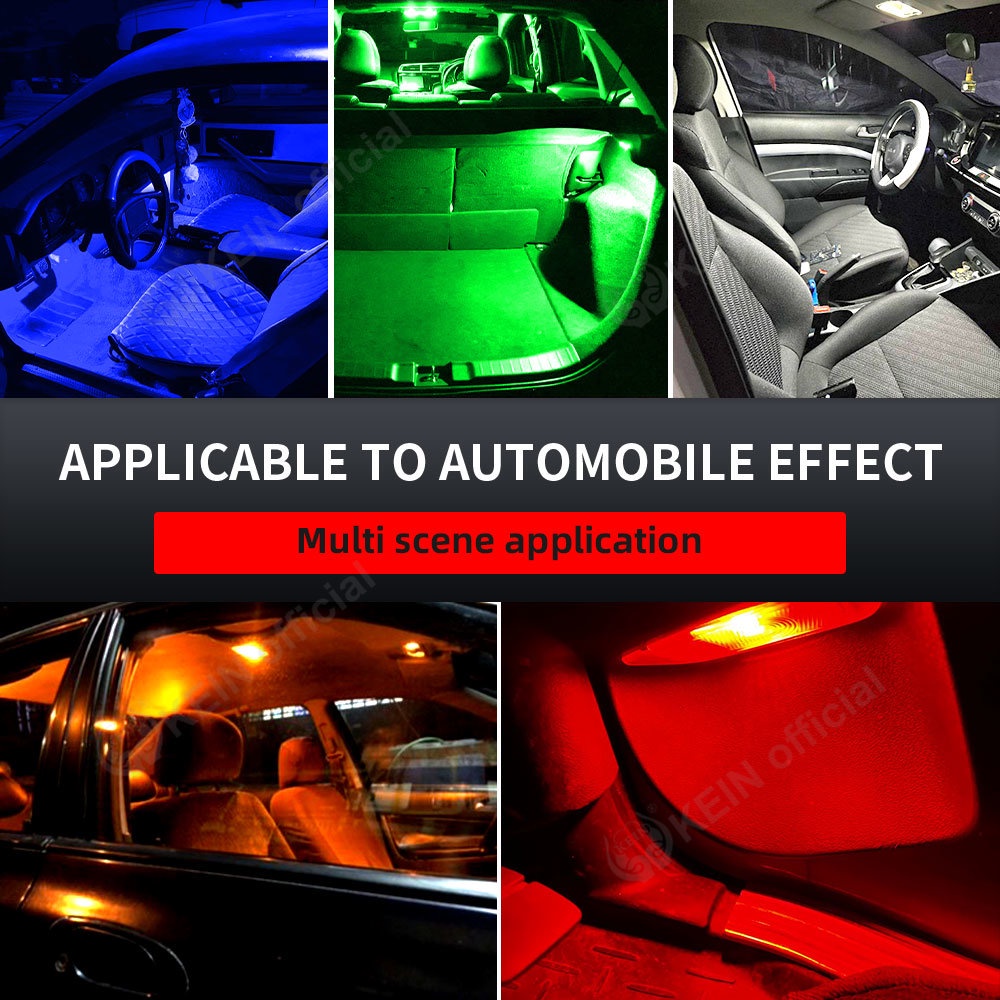 KEIN 2PCS High Quality T10 Led W5W 3014 Festoon LED Car Interior Panel Light 31mm 36mm 39mm 41mm ...