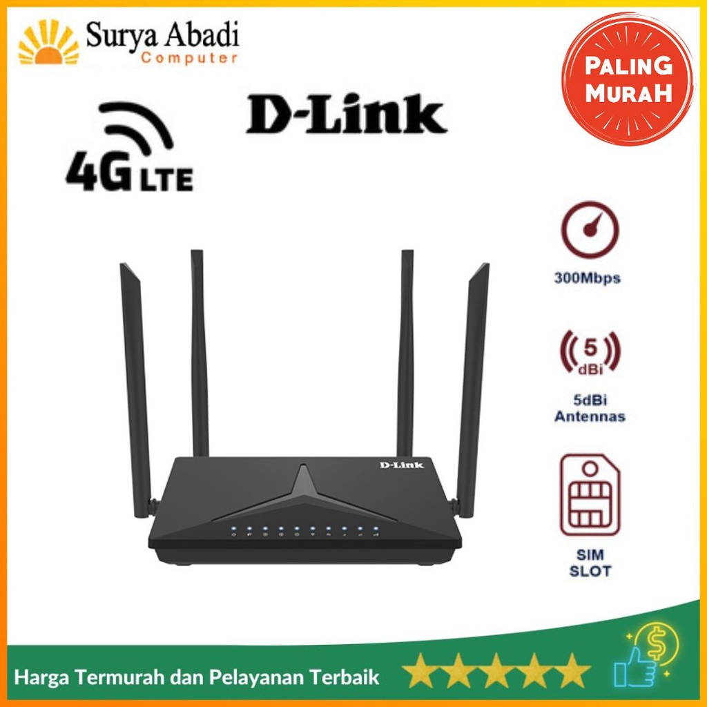 Modem Router D-Link DWR-M920 N300 300Mbps 4G LTE - DLINK DWR M920 ...