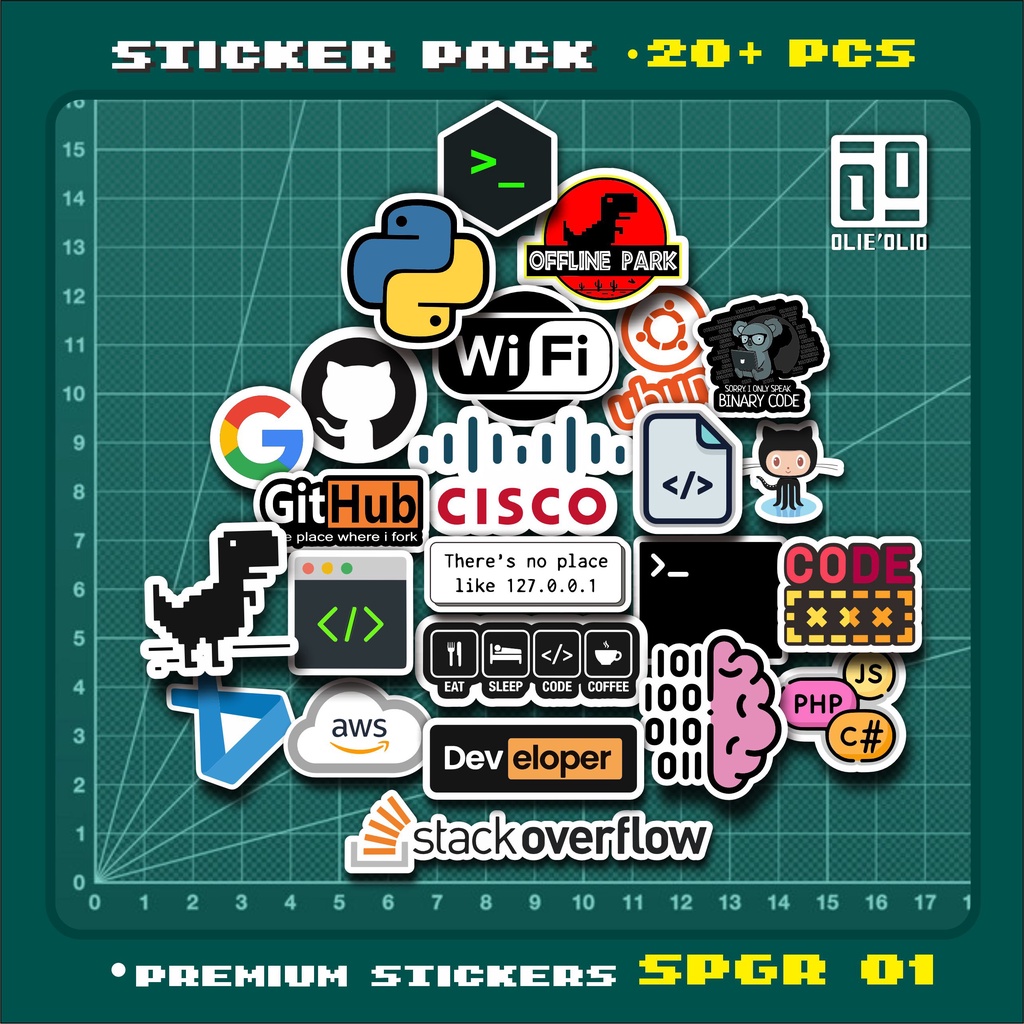 Sticker PACK LOGO PROGRAMMING INTERNET PROGRAMERS VINYL STICKER FOR ...