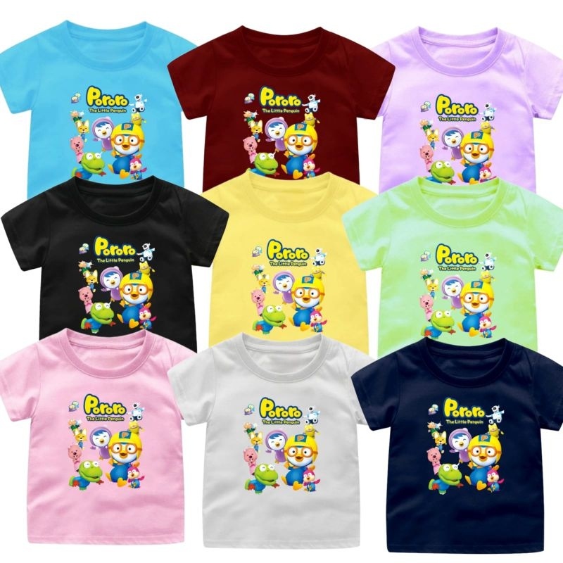 Pororo (2) Girls-Boys T-shirts 1-14 Years/Teenagers/Adults Ready 10 ...