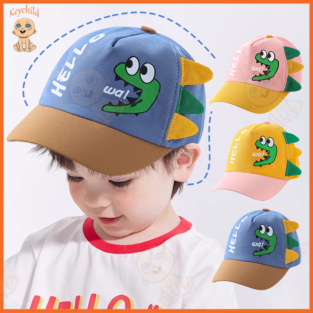 Keychild Baseball Cap for kids 1-4 years old Dinosaur Hat | Shopee ...