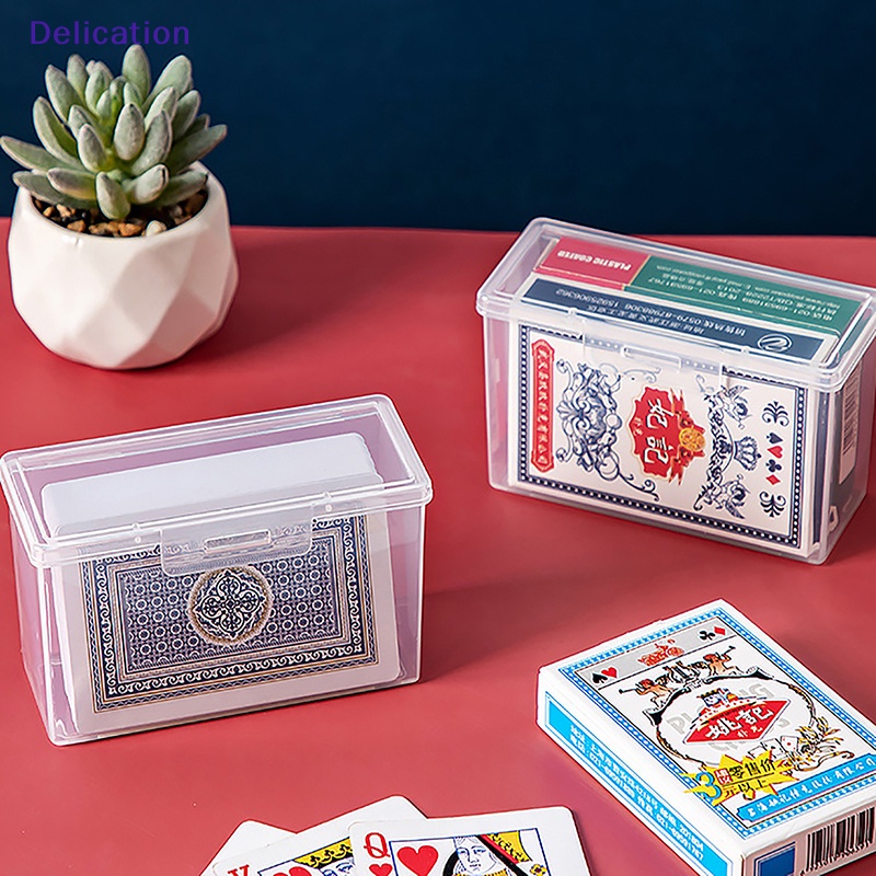 Delication New Transparent Plastic Boxes Playing Cards Container PP ...