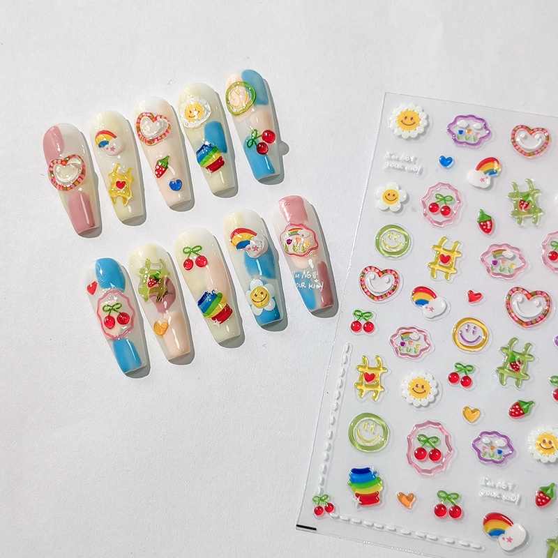 [Meow.Sensei] Tensor New Craft Japanese Cartoon Manicure Sticker ...