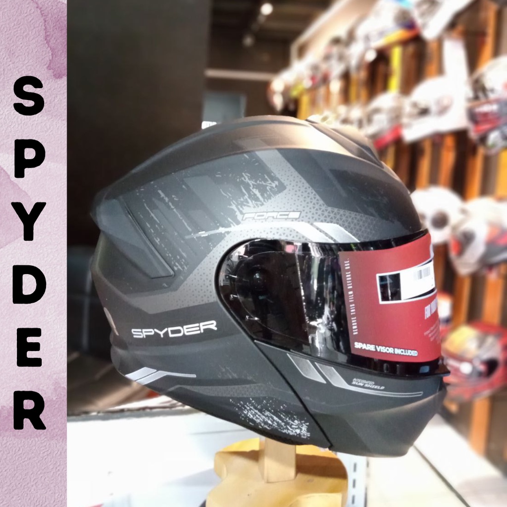 SPYDER FORCE GD 3451 MS modular dual visor helmet | Shopee Philippines