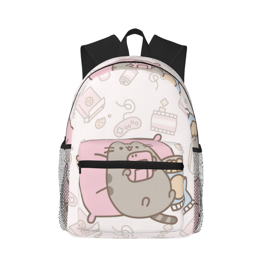 Pusheen Unisex Backpack Student Canvas School Bag Travel Bag Laptop Bag ...