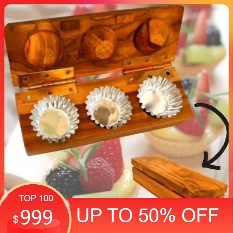 Teak Wood Mini Pie Mold / sus Pie Mold contains 3 free 20 pie molds ...