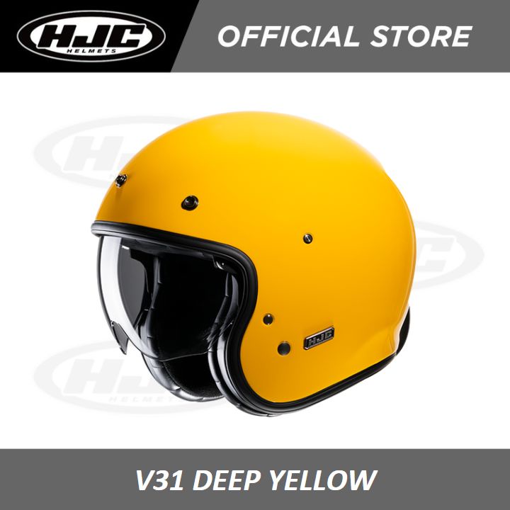 HJC Helmets V31 Deep Yellow | Shopee Philippines