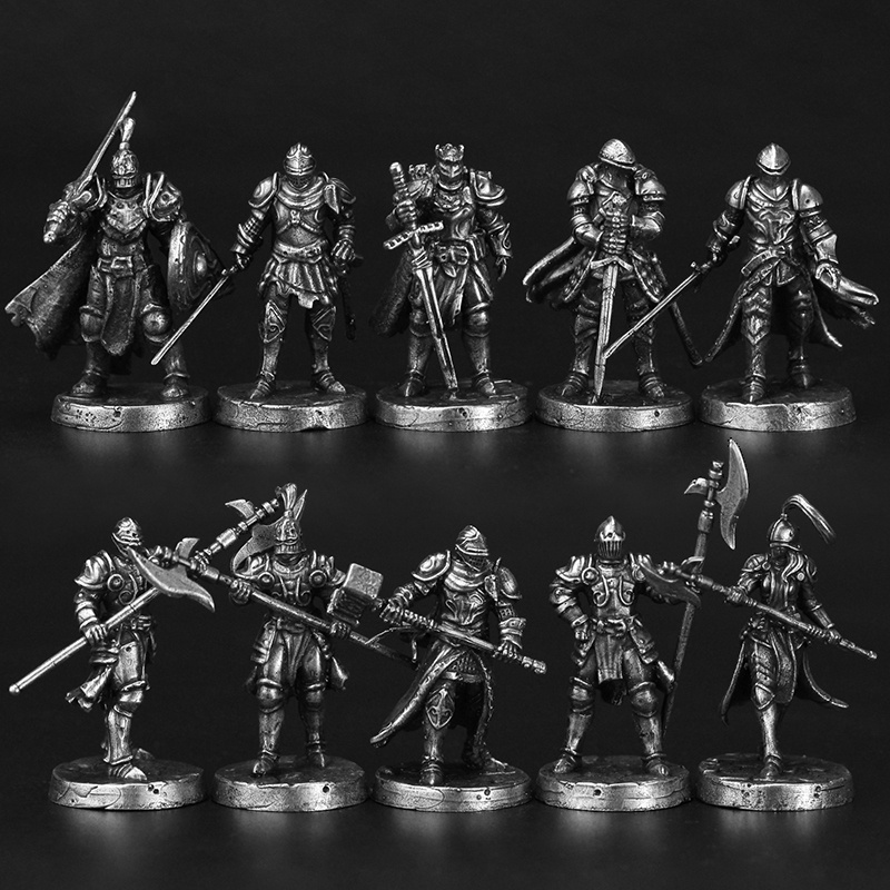 Metal Fearless Mecha Knights Army Soldiers Model Roman Guards Medieval ...