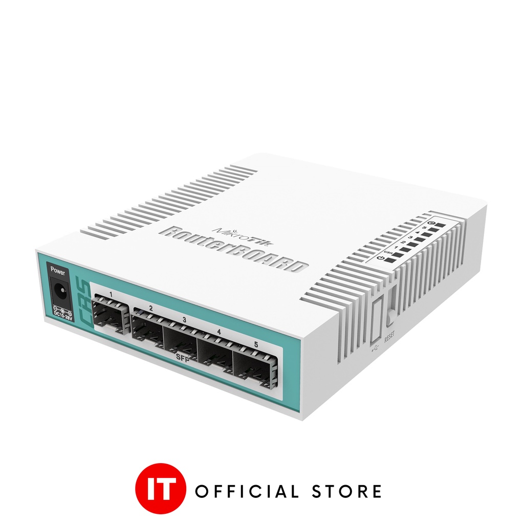 MikroTik CRS106-1C-5S - Managed Switch with (5) 1G SFP Ports, (1 ...