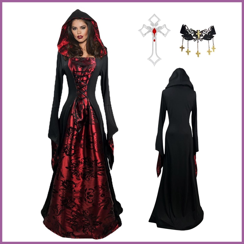 Cosplay Costumes For Women Vampire Renaissance Vampire Dress Medieval ...