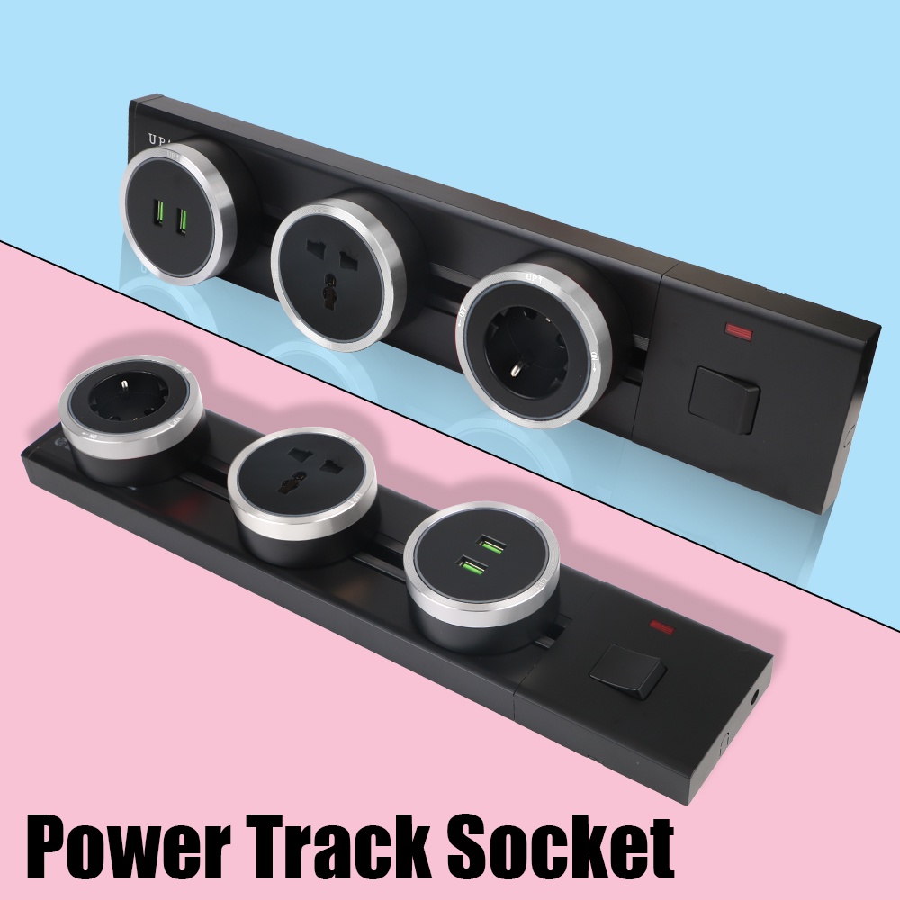 Embedded Household Appliances Power Track Socket Power Plug Adapter ...