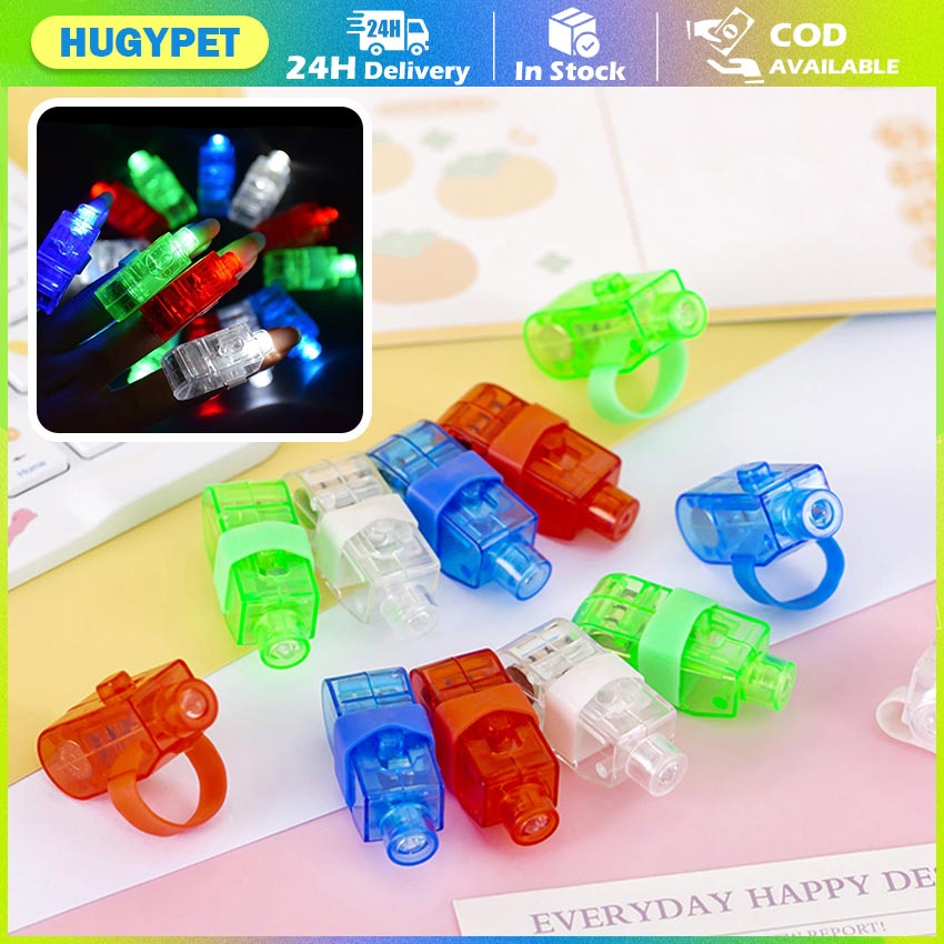 LED Finger Lights Glowing Dazzle Colour Laser Emitting Lamps Wedding ...