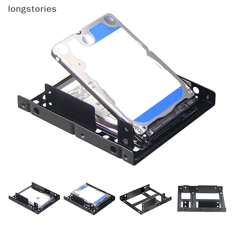 longstories 2.5 inch to 3.5 inch SSD Solid Hard Drive Bay Tray Mounting ...