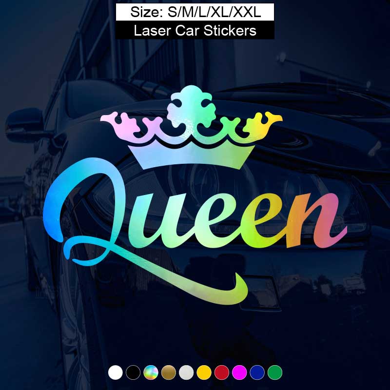 1PC Crown Queen Car Stickers Car Windows Decorate Vinyl Decal | Shopee ...