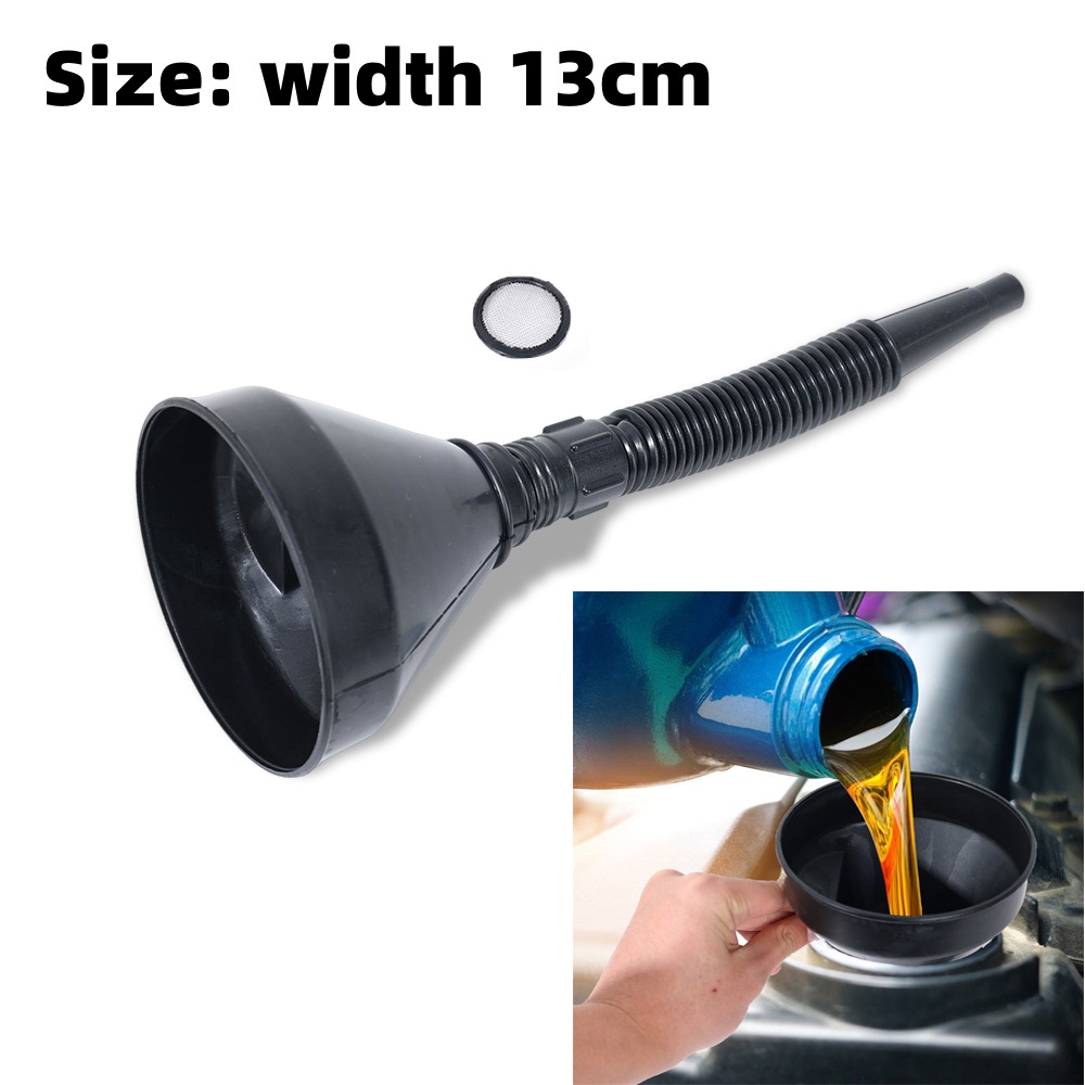 Long Stem Anti-Splash Funnel - Car Motorcycle Gasoline Engine Oil ...