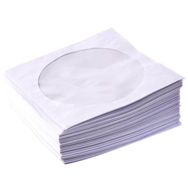 CD DVD Paper Flap Sleeve Clear 100pcs 12.5*12.5cm | Shopee Philippines