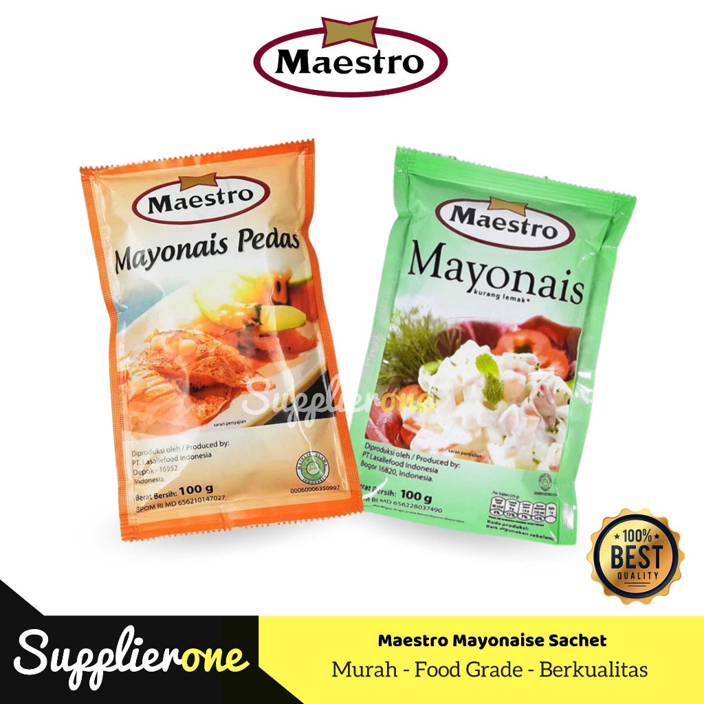 Maestro Mayonnaise/Mayonnaise Sachet 100gr/mayonnaise Original ...